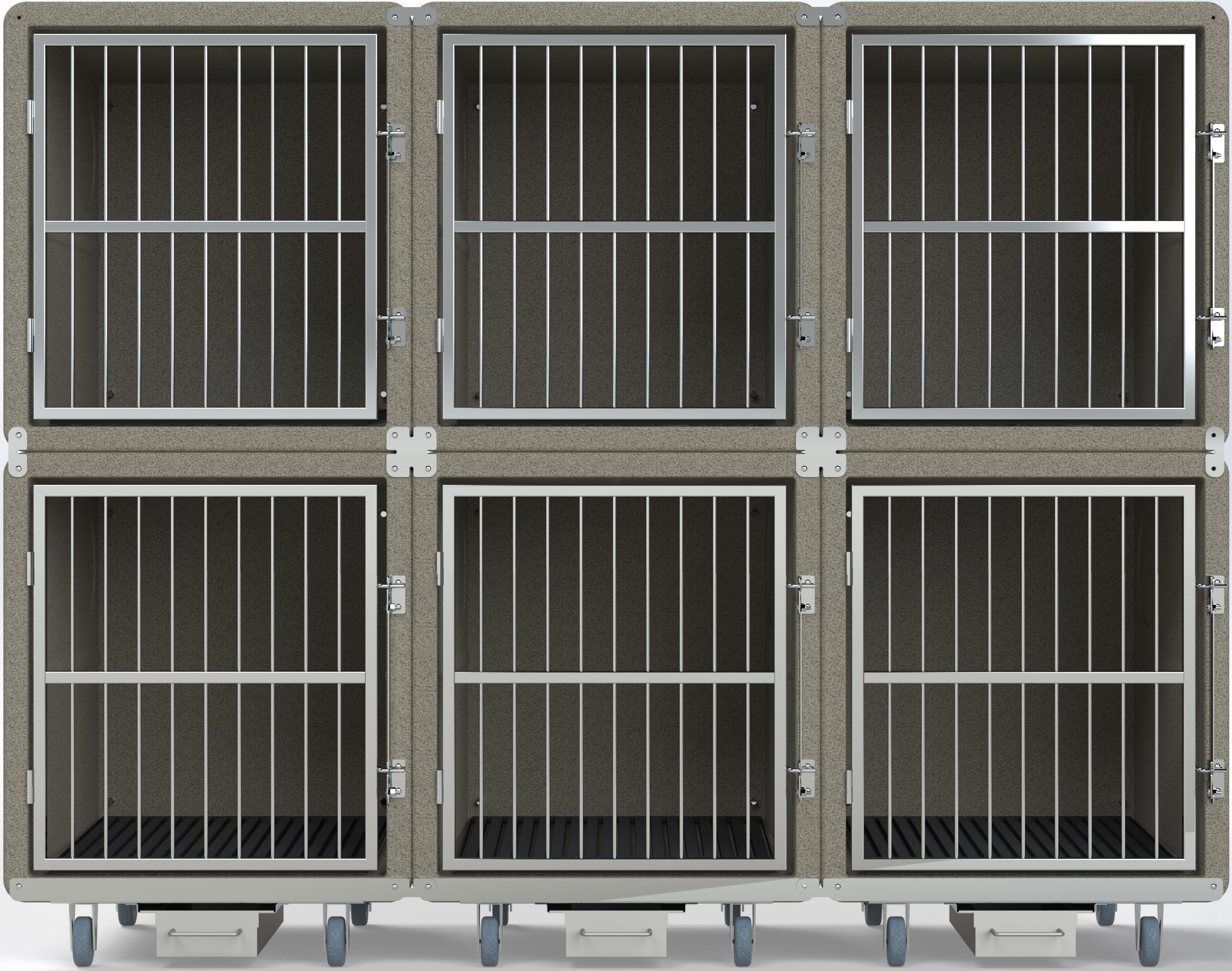 Groomer's Best 6 Modular Cage Bank – Groomer's Warehouse